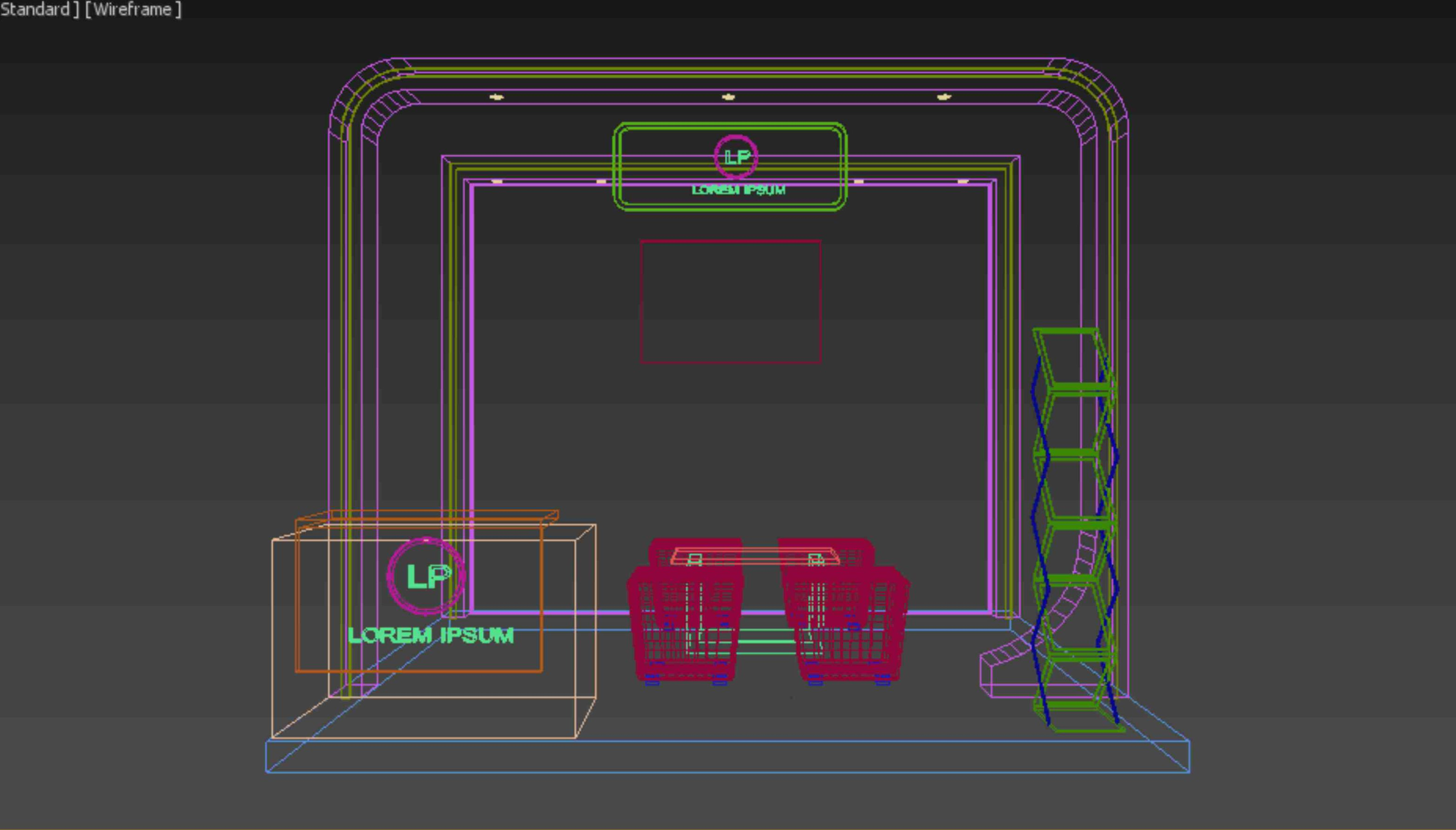 3D booth 3x2 5 model - TurboSquid 1538071