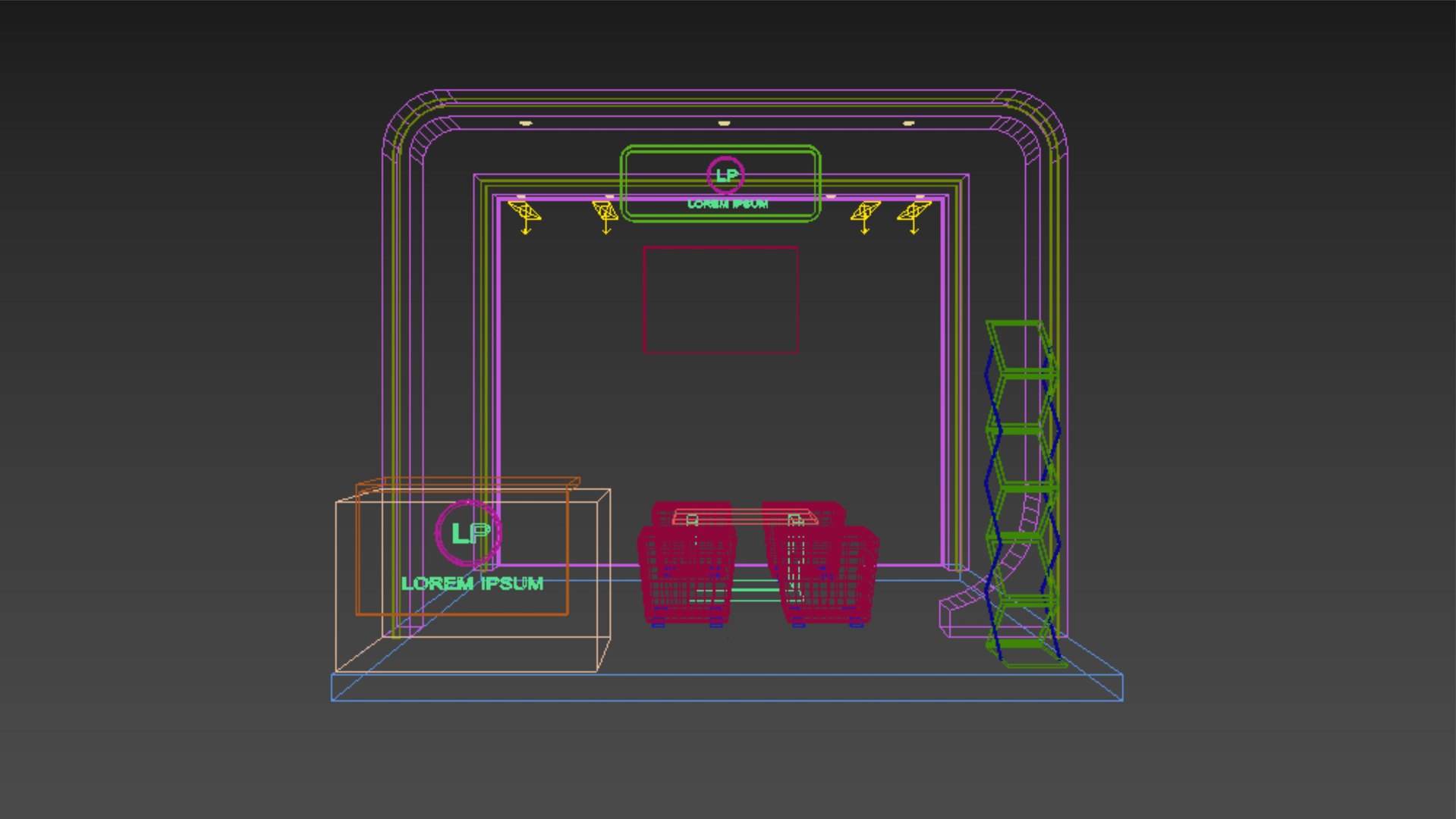3D Booth 3x2 5 Model - TurboSquid 1538071