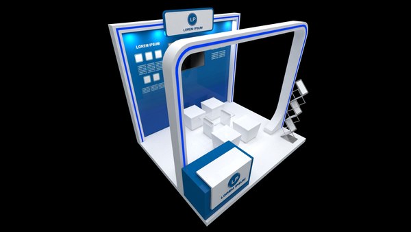 3D booth 3x2 5 model - TurboSquid 1538071