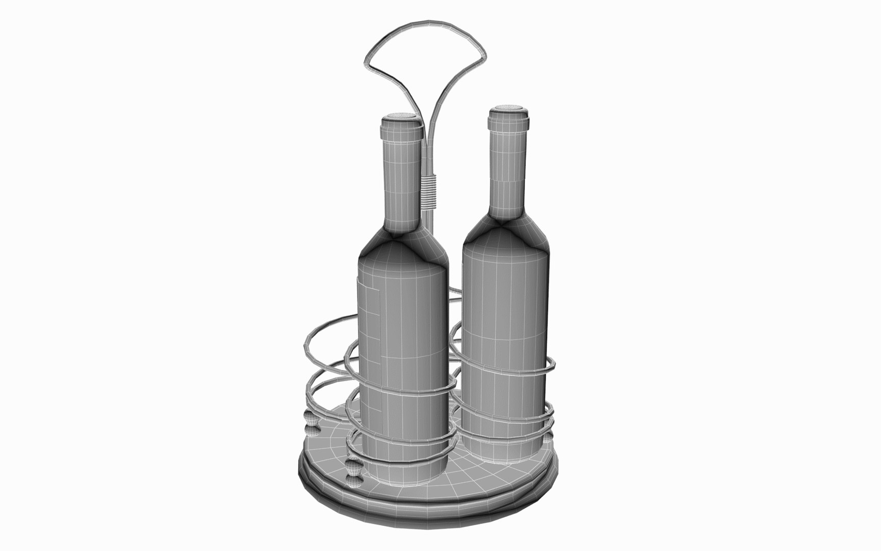 3D Wine Bottle Holders Set - TurboSquid 1736388