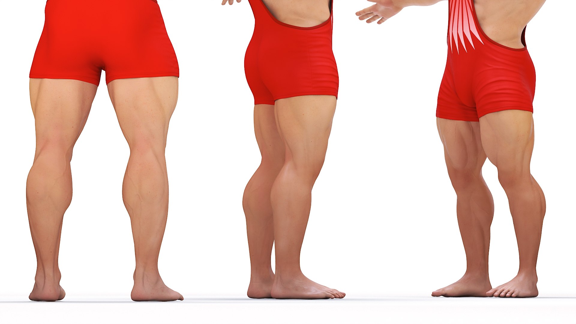 Fit Athletic Male T Pose In Reebok Red Singlet 3D Model - TurboSquid ...