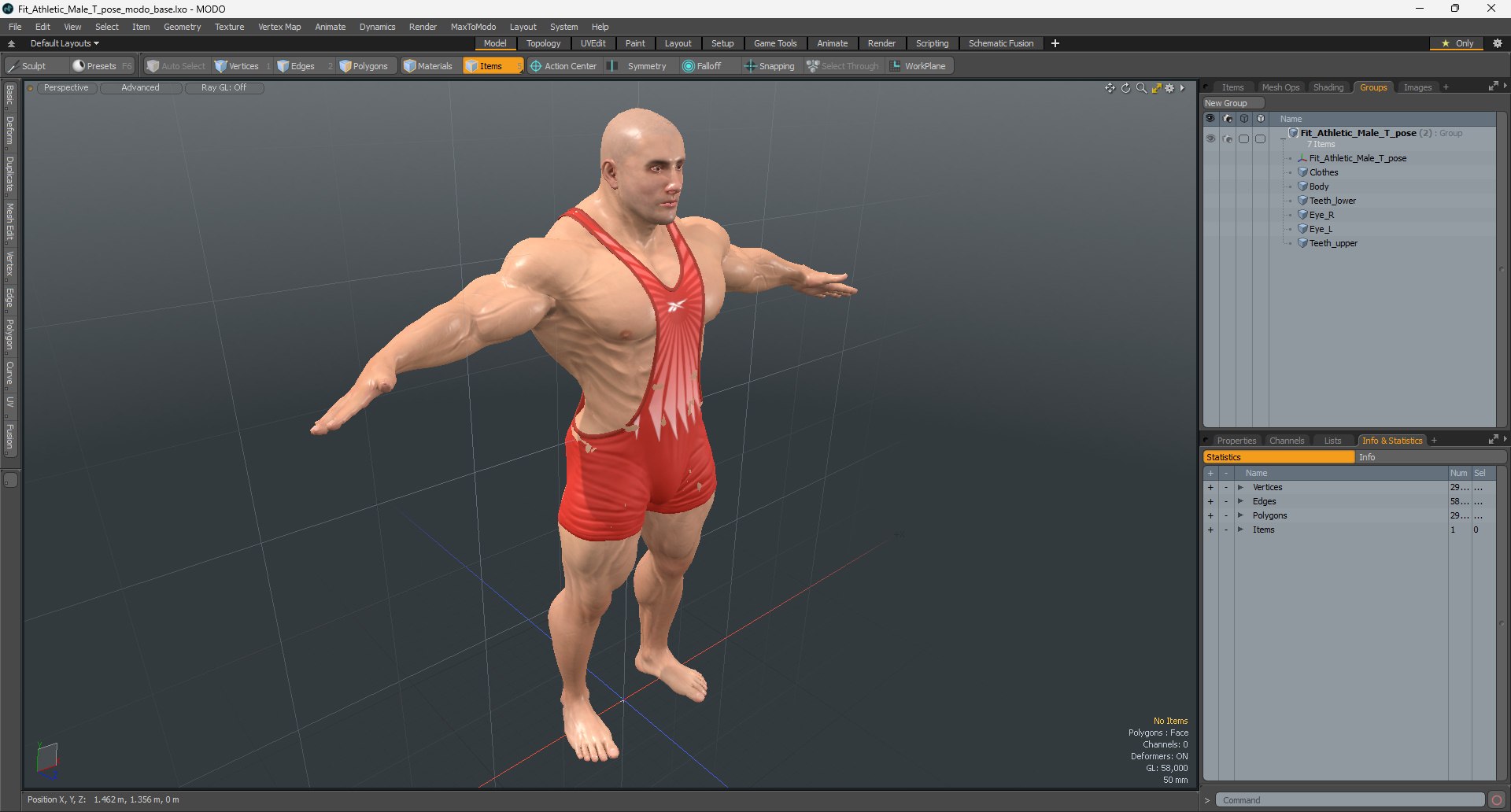 Fit Athletic Male T Pose In Reebok Red Singlet 3D Model - TurboSquid ...