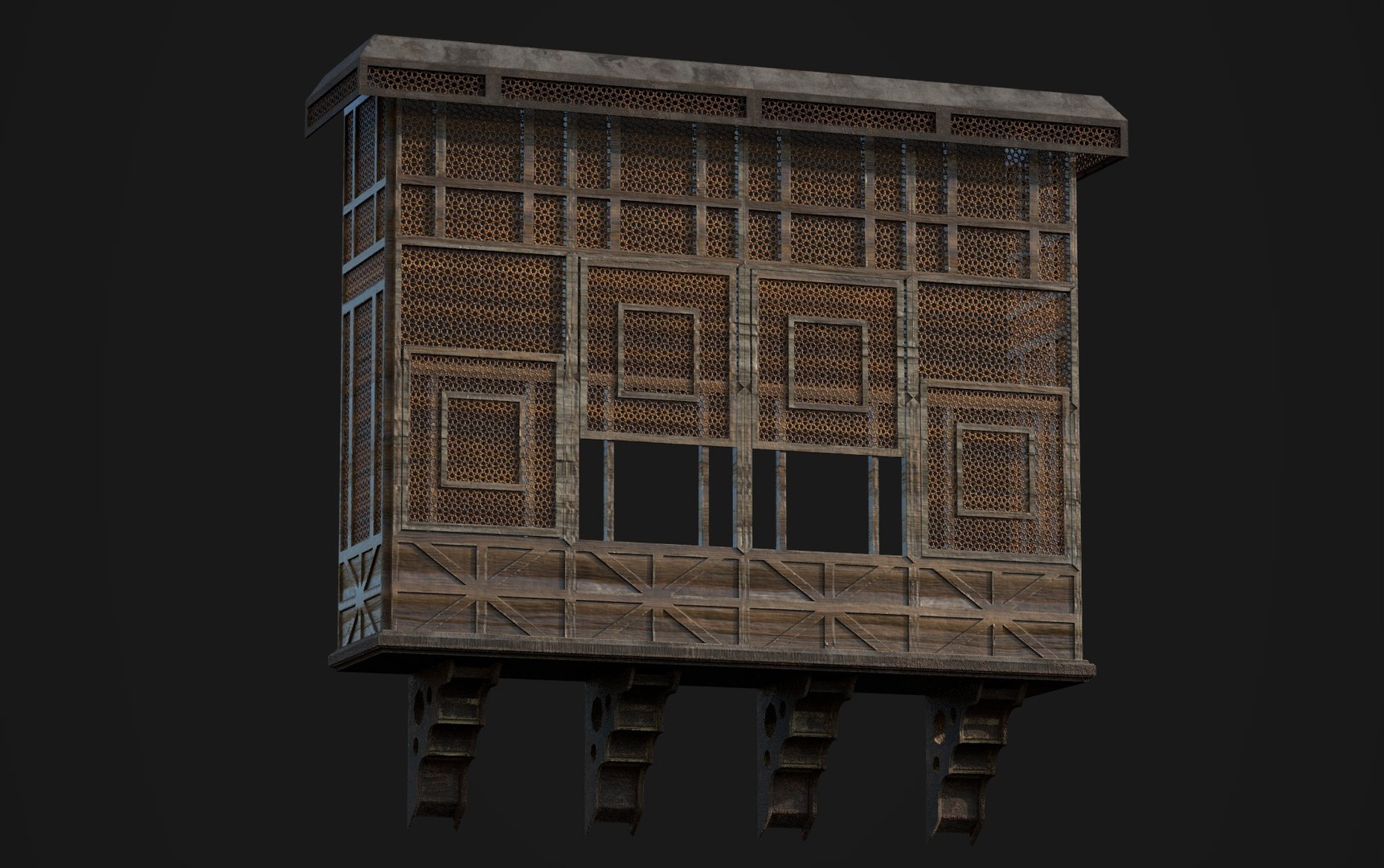 3D Mashrabiya Model - TurboSquid 1633276