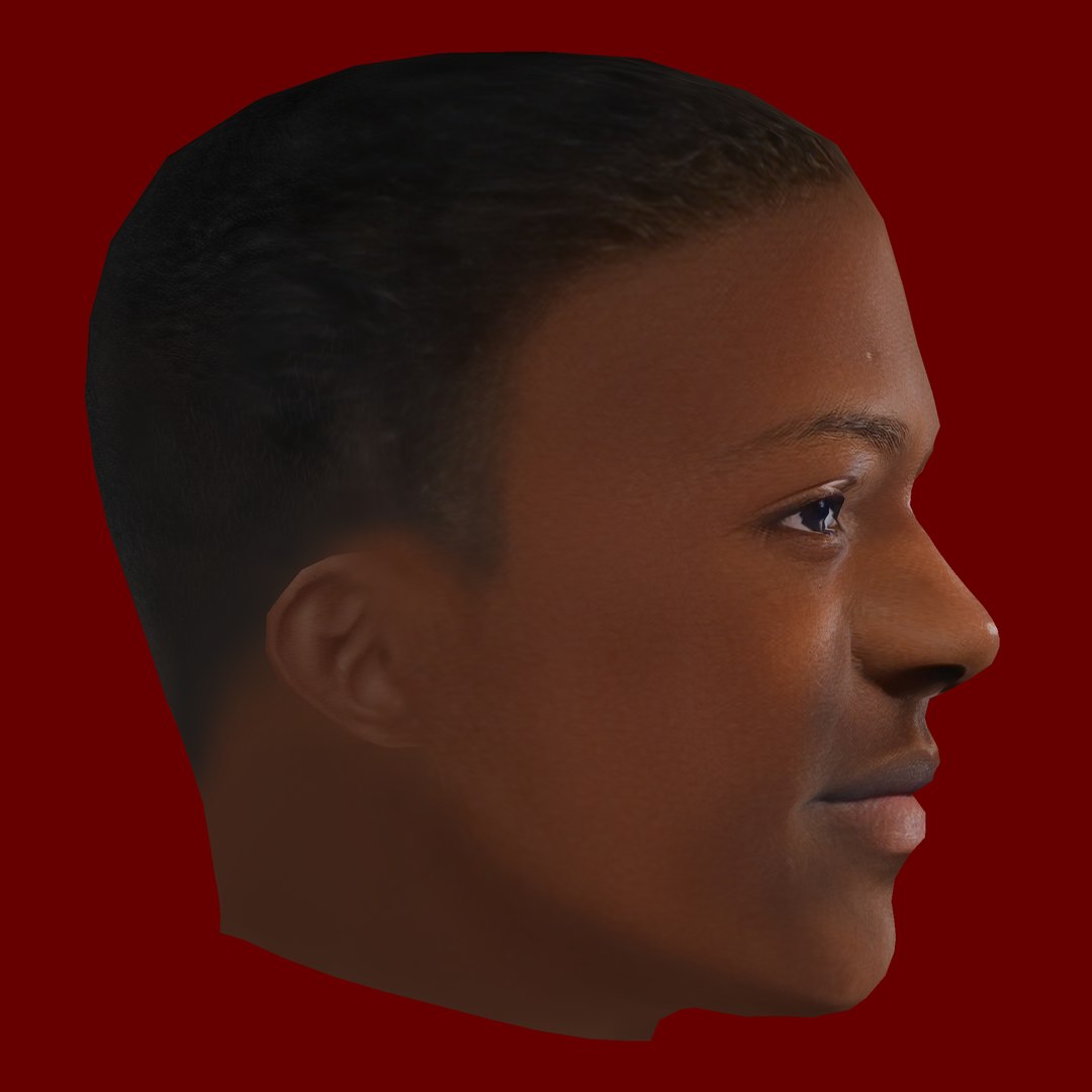 3D Model Kobbie Mainoo Head - Low Poly Head For Game - TurboSquid 2202309