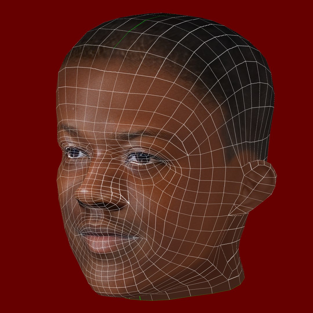 3D Model Kobbie Mainoo Head - Low Poly Head For Game - TurboSquid 2202309
