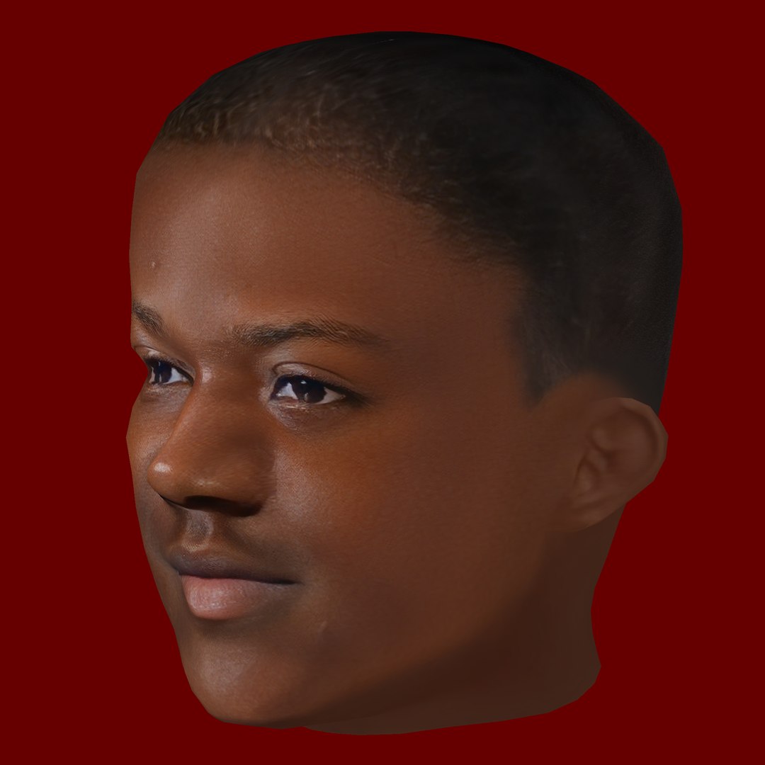 3D Model Kobbie Mainoo Head - Low Poly Head For Game - TurboSquid 2202309