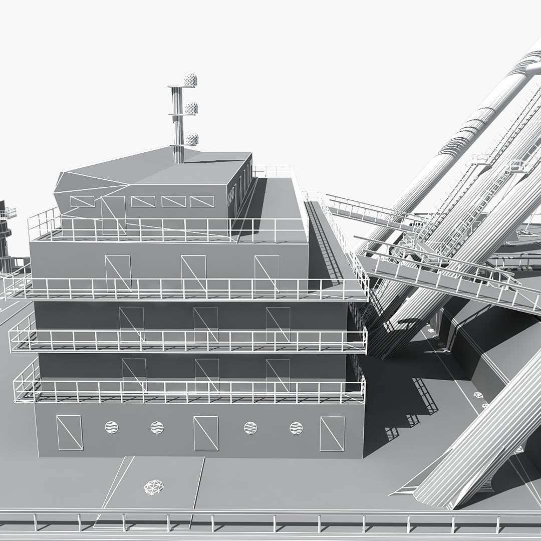 Floating crane 1 3D model - TurboSquid 1390572