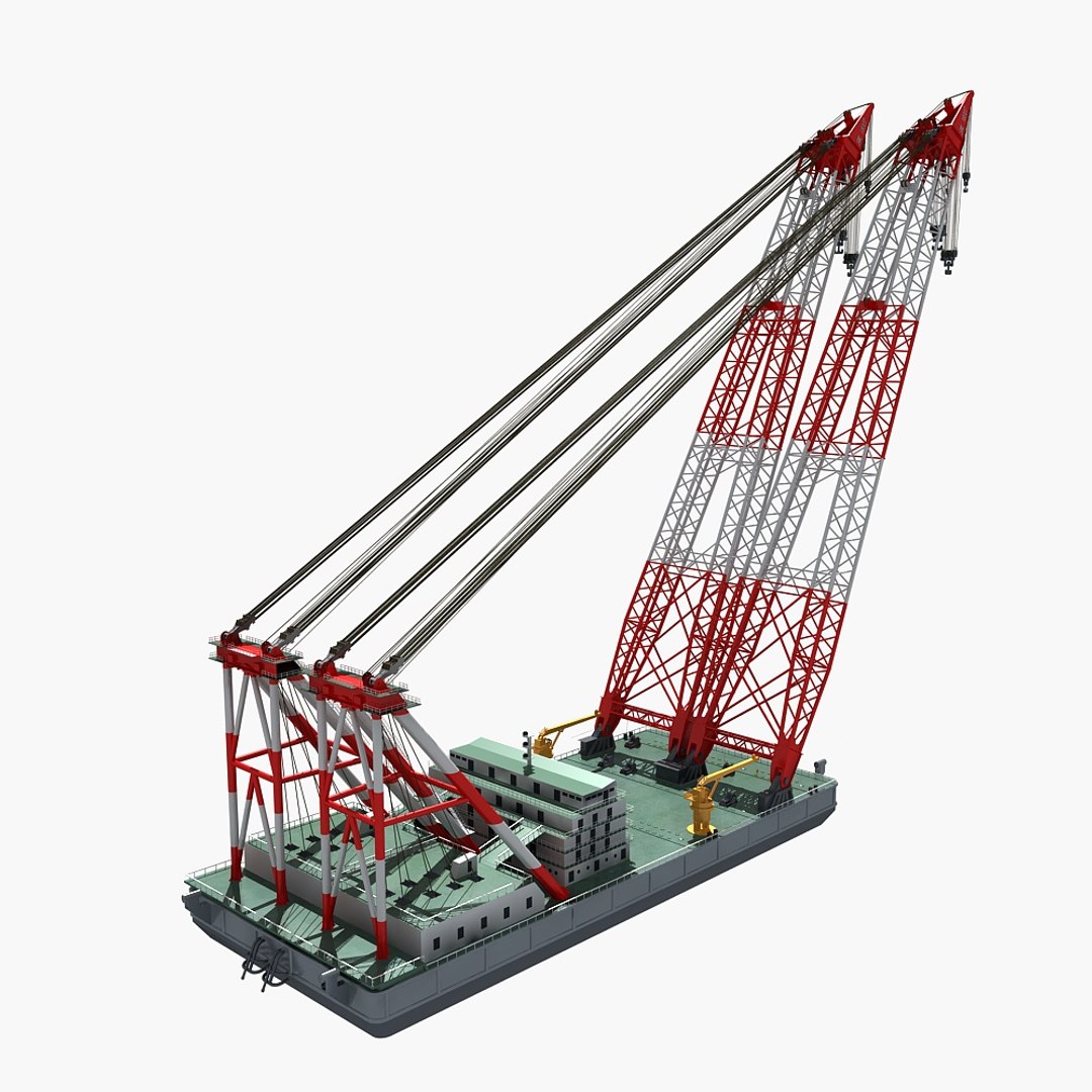 Floating Crane 1 3D Model - TurboSquid 1390572