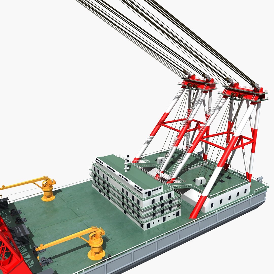 Floating Crane 1 3D Model - TurboSquid 1390572