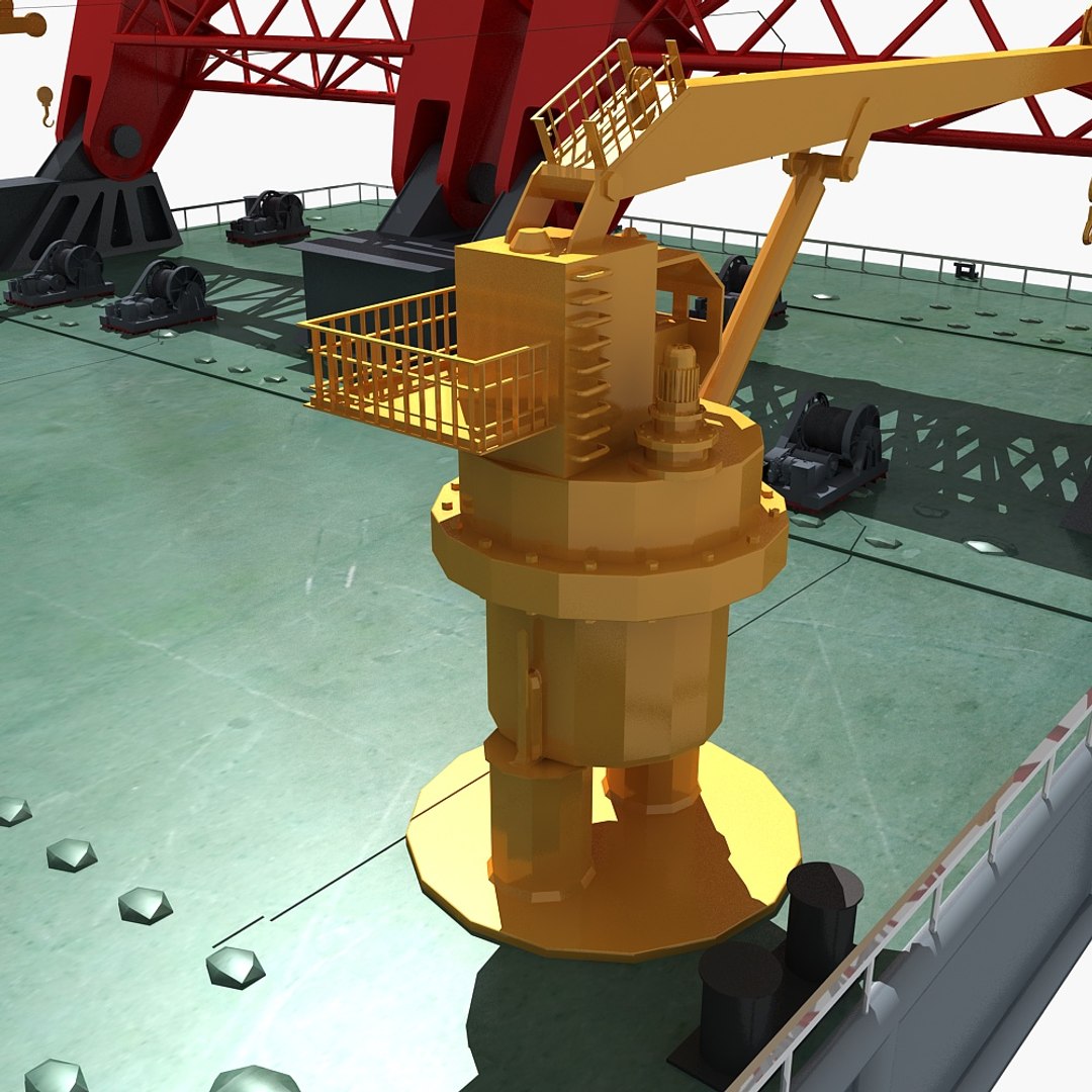 Floating Crane 1 3D Model - TurboSquid 1390572
