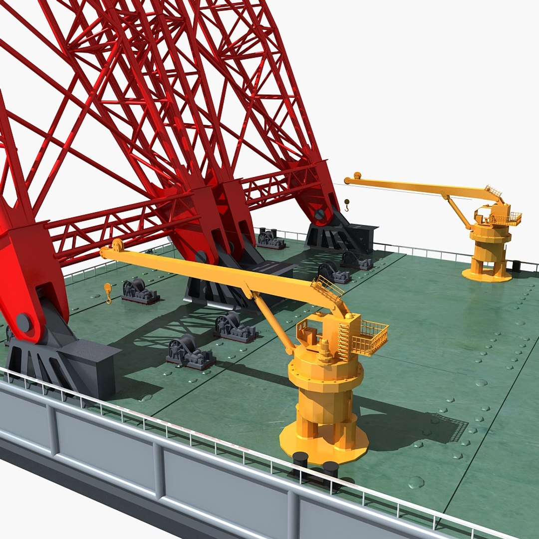 Floating Crane 1 3D Model - TurboSquid 1390572