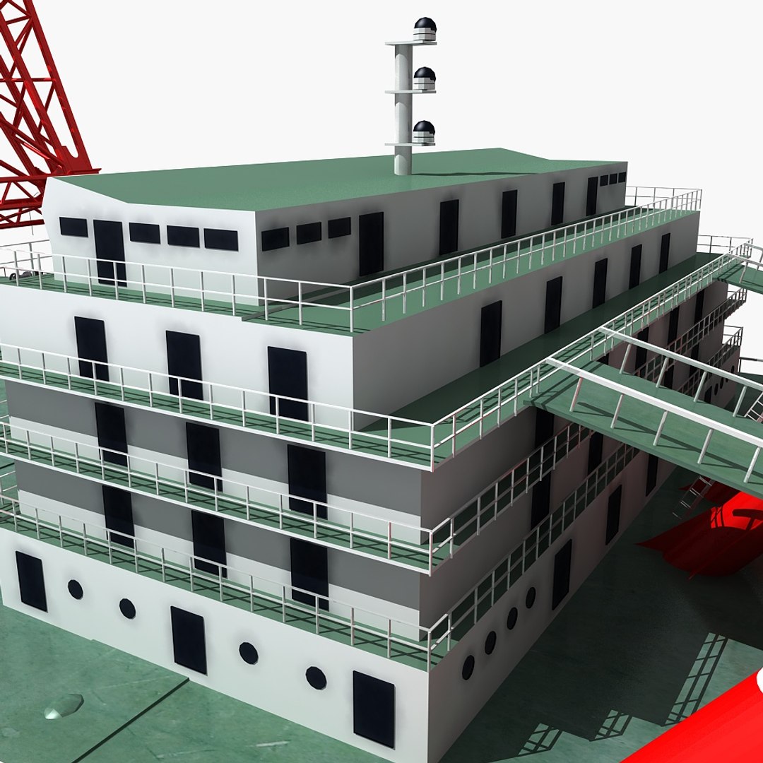 Floating Crane 1 3D Model - TurboSquid 1390572