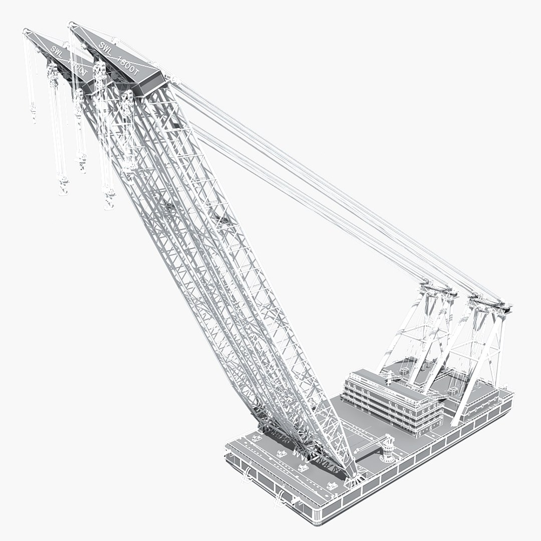 Floating Crane 1 3D Model - TurboSquid 1390572
