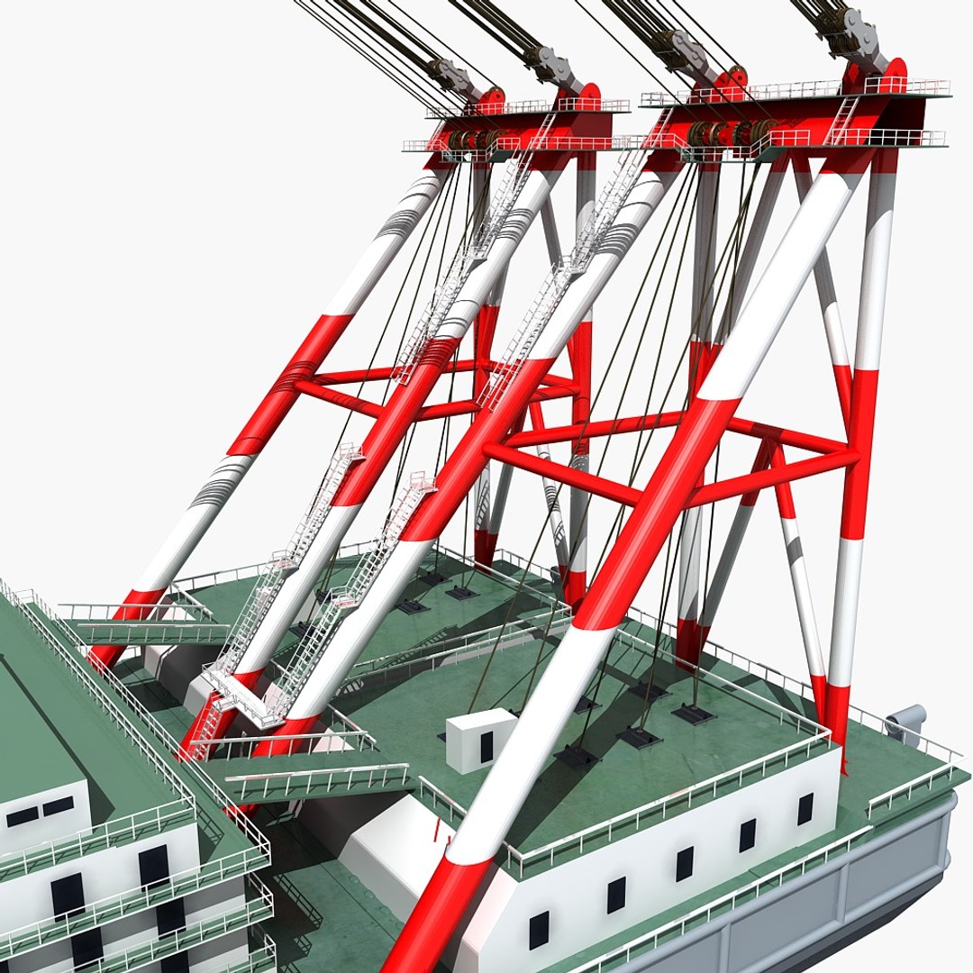 Floating Crane 1 3D Model - TurboSquid 1390572