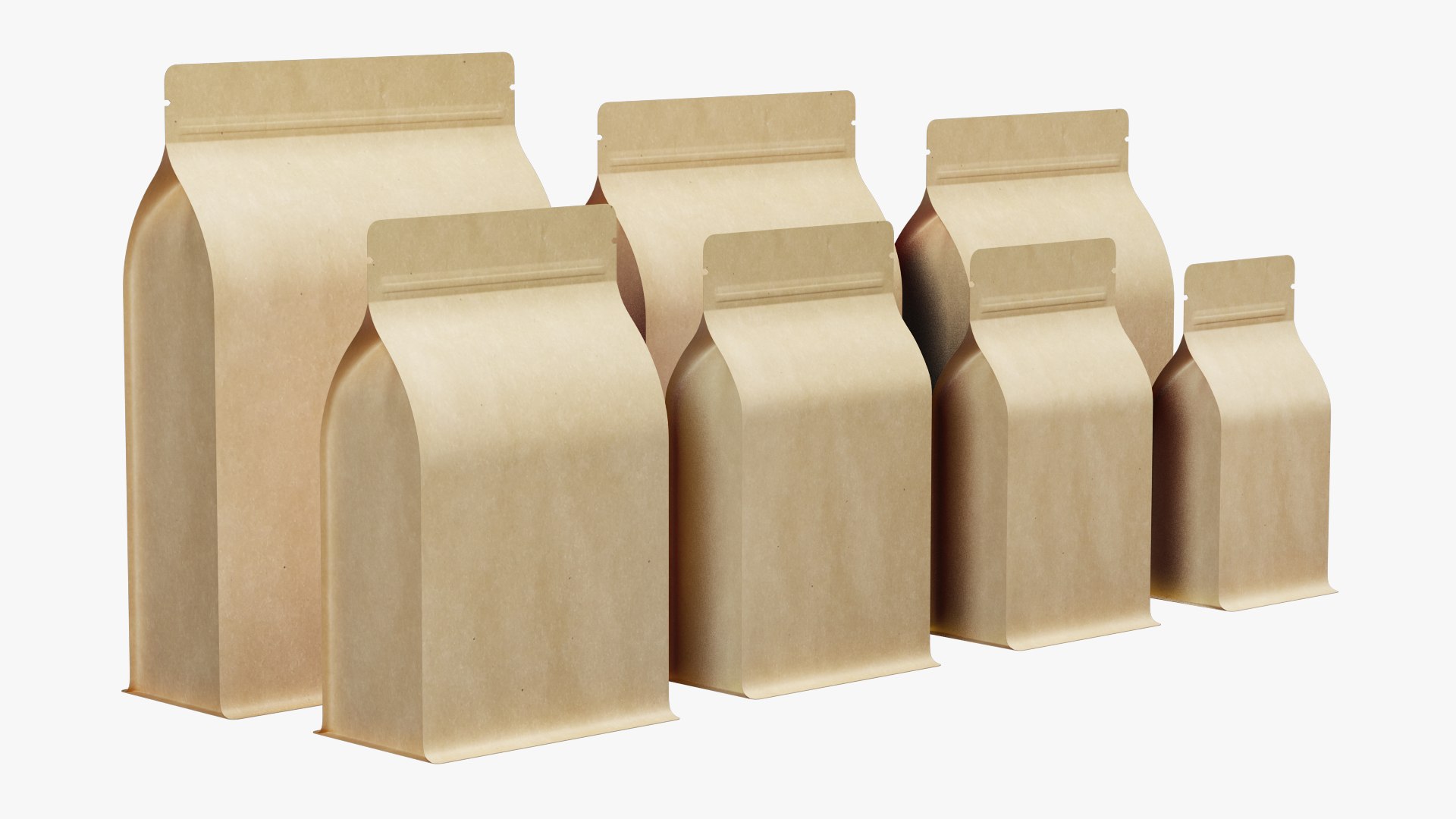 Paper Packaging Set 05 Model - TurboSquid 1857031