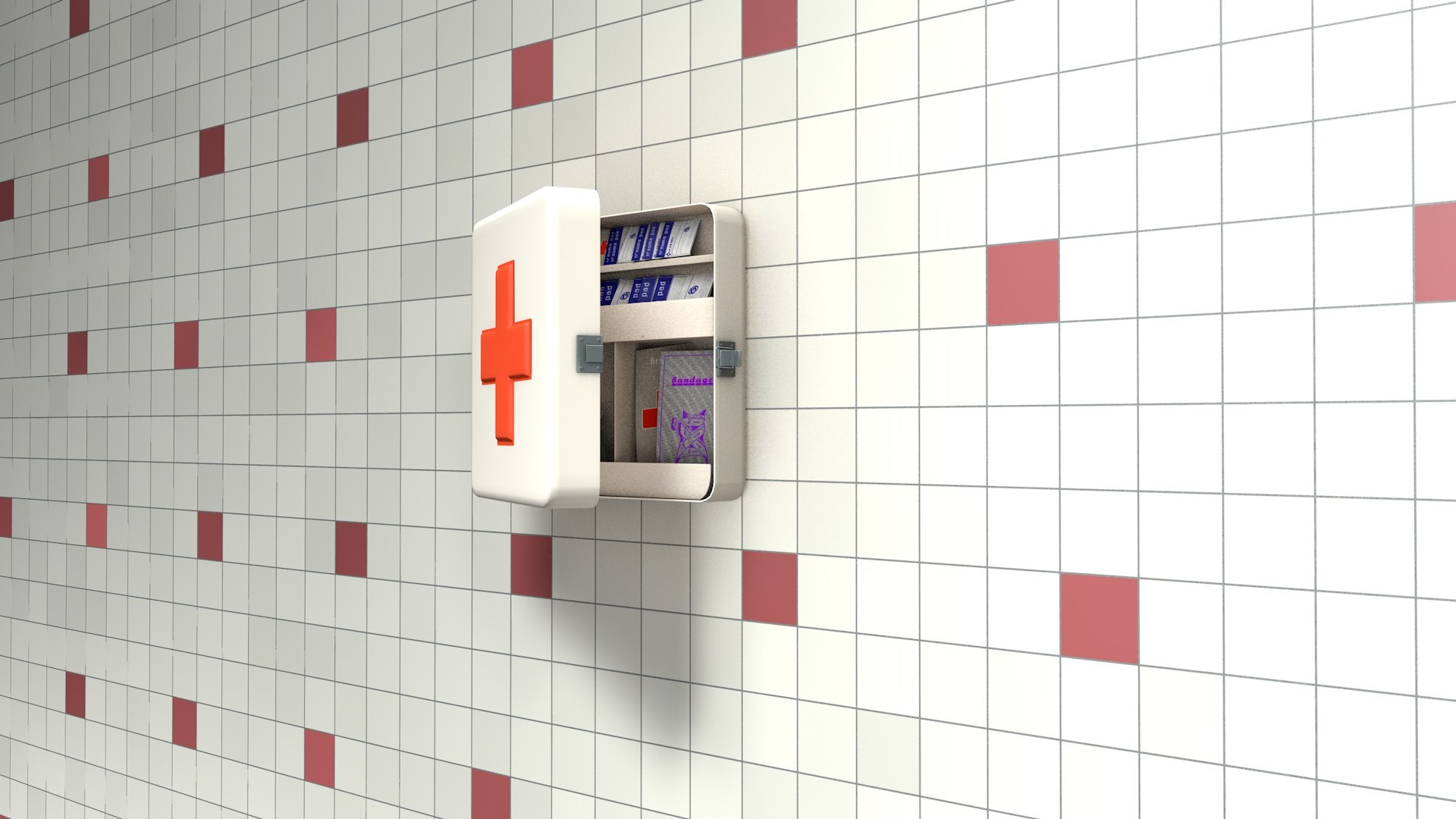 Aid Box 3D Model - TurboSquid 1536662