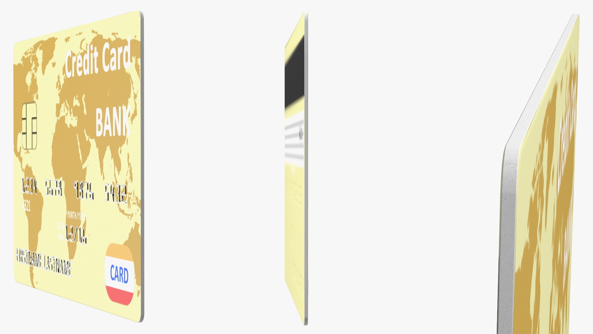 Premium Credit Card 3D Model - TurboSquid 2121895