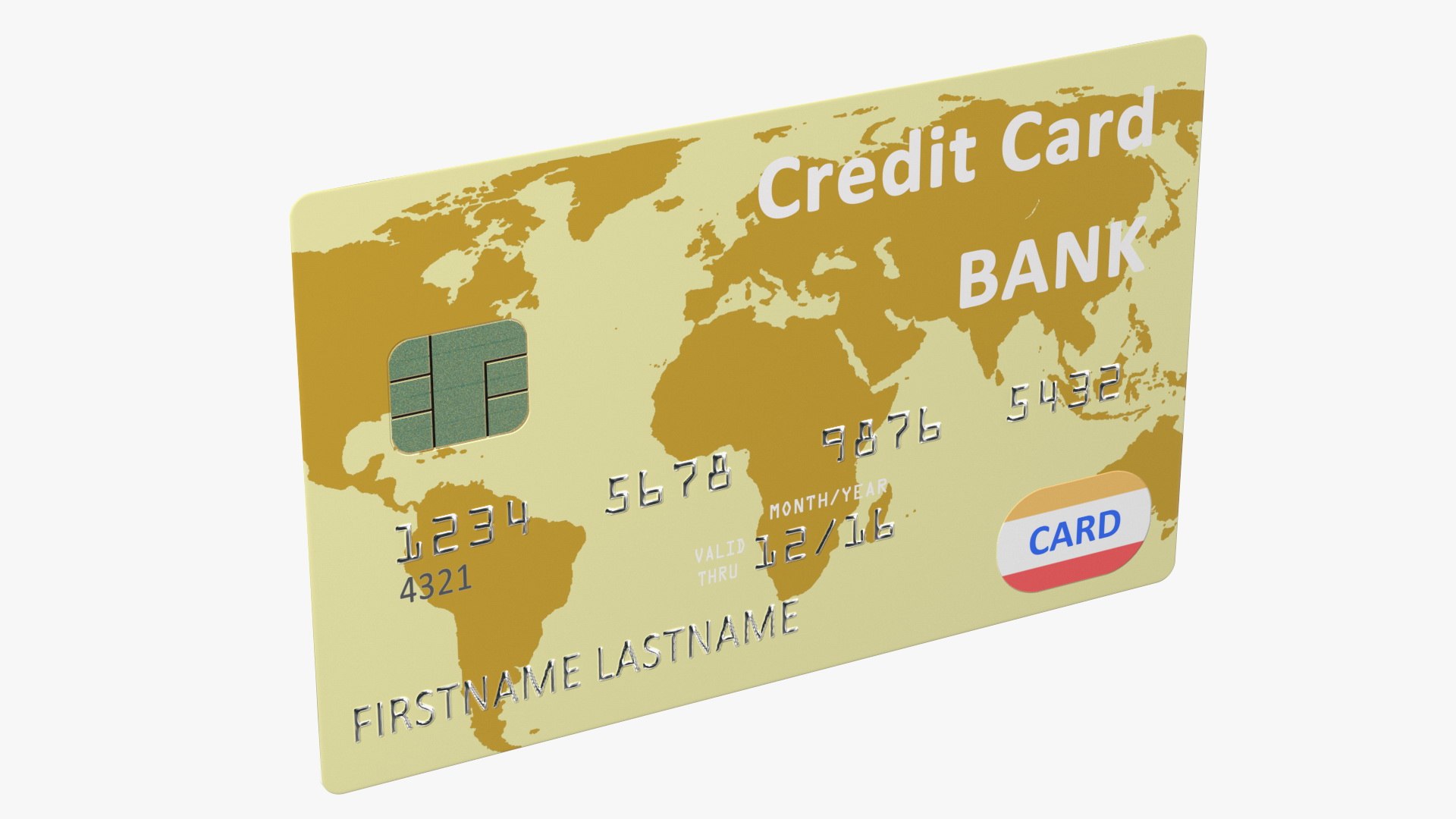 Premium Credit Card 3D Model - TurboSquid 2121895