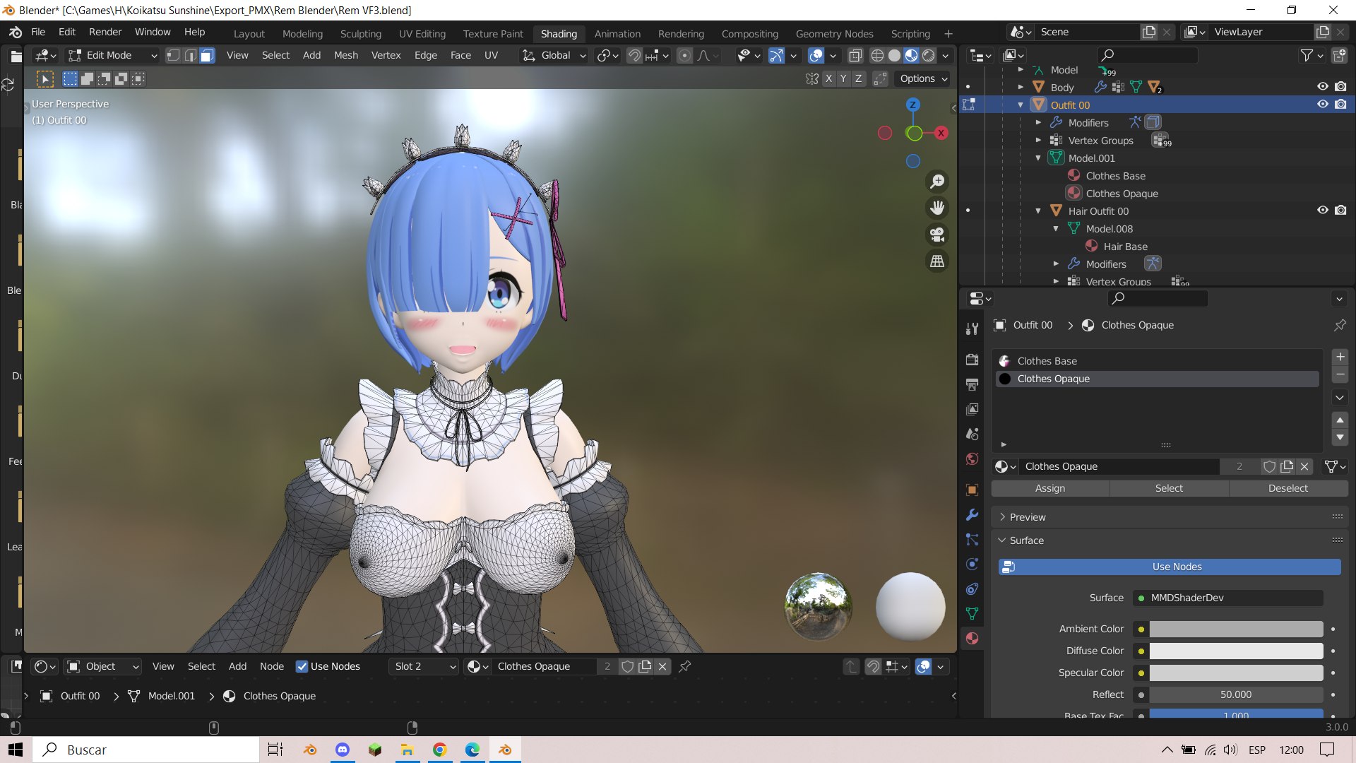 Anime Character Format Blender Fbx Unity 3d Model Turbosquid 2018666