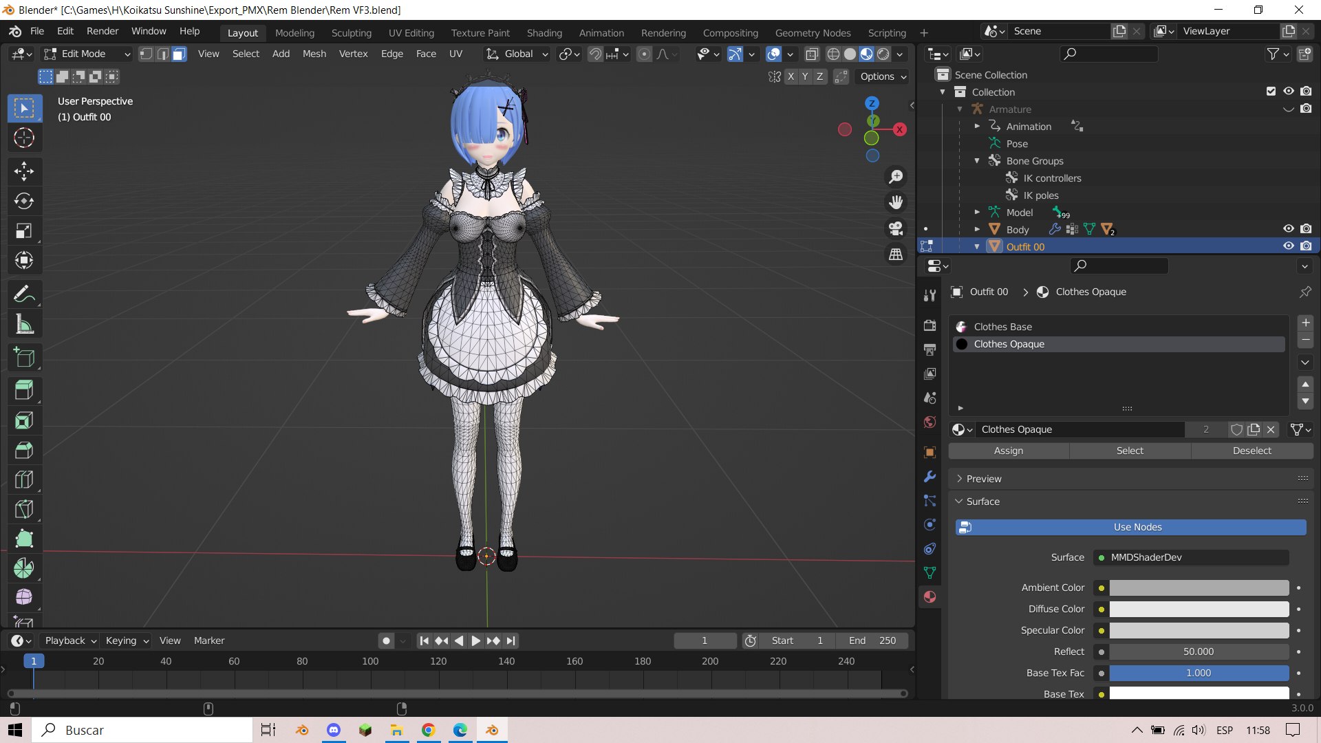 Anime Character Format Blender Fbx Unity 3D Model - TurboSquid 2018666