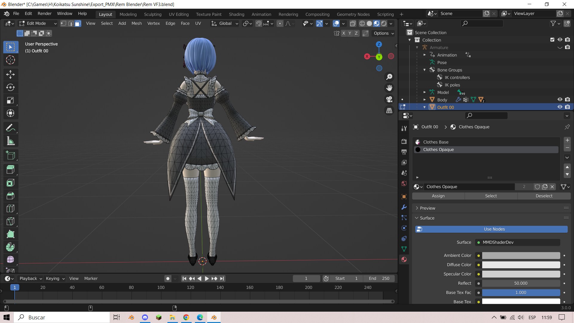 Anime Character Format Blender Fbx Unity 3D Model - TurboSquid 2018666