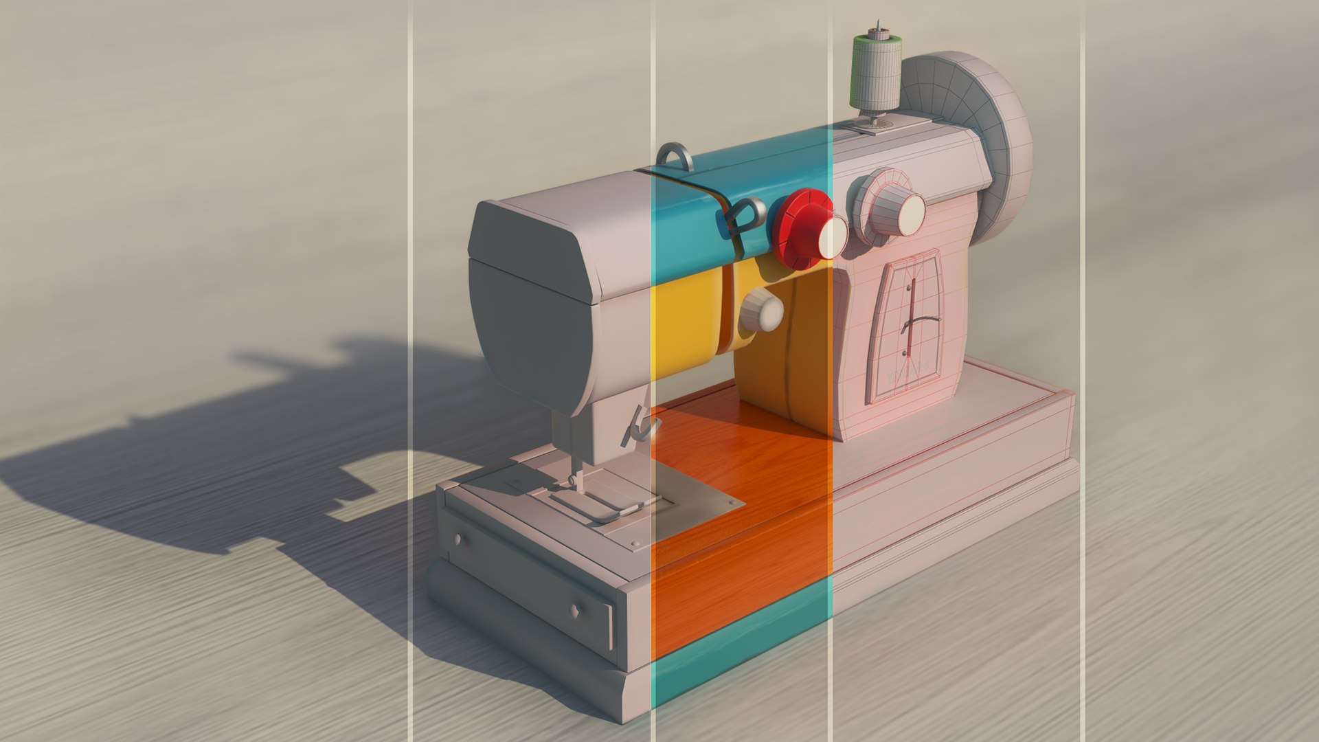 Sewing Machine 3D Model - TurboSquid 2218187