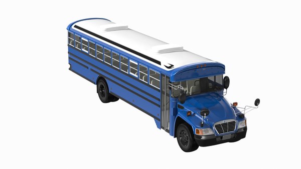 Blue Bird Commercial Bus model - TurboSquid 1767062