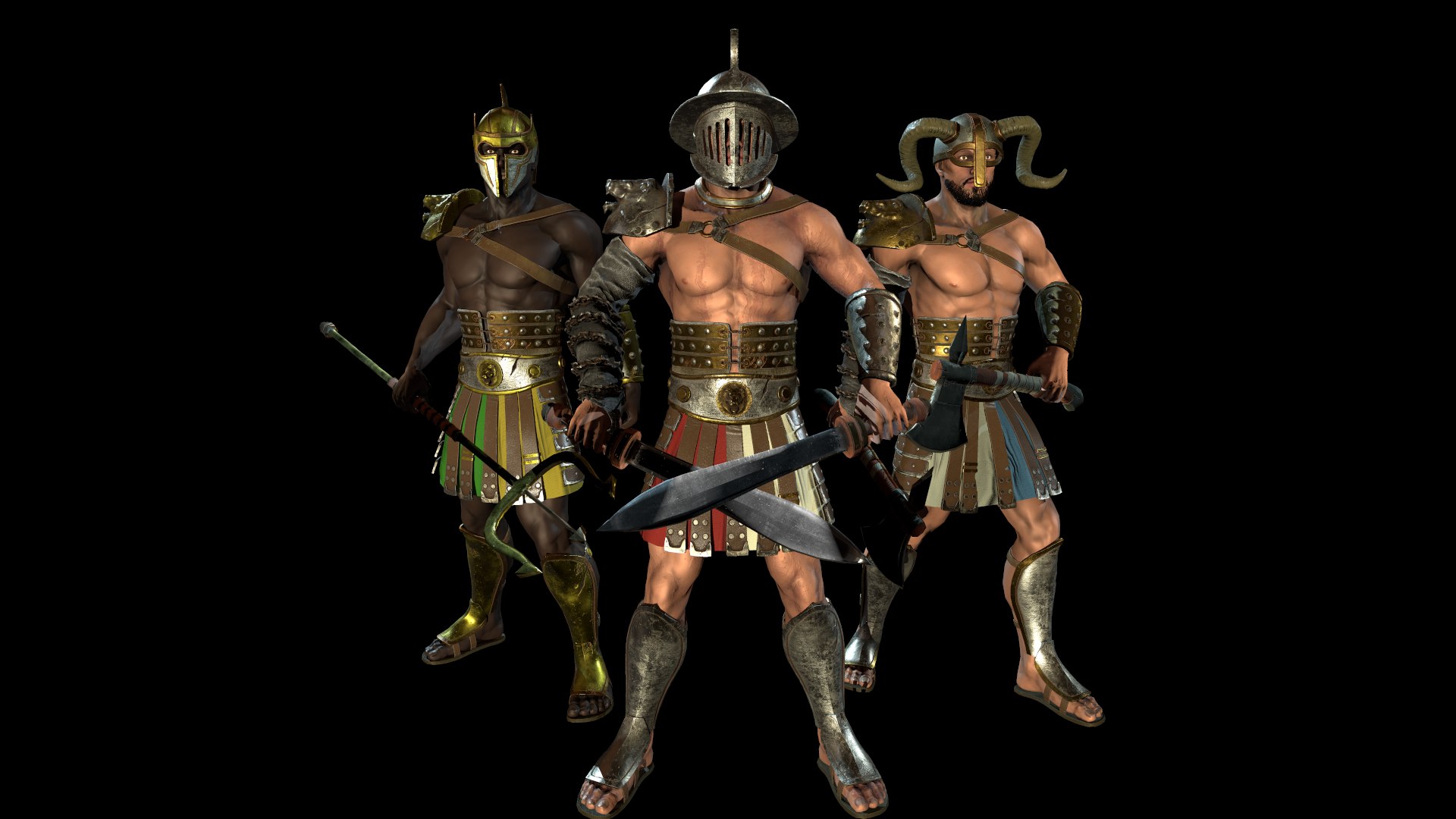 Gladiator Pack 3D - TurboSquid 1721219