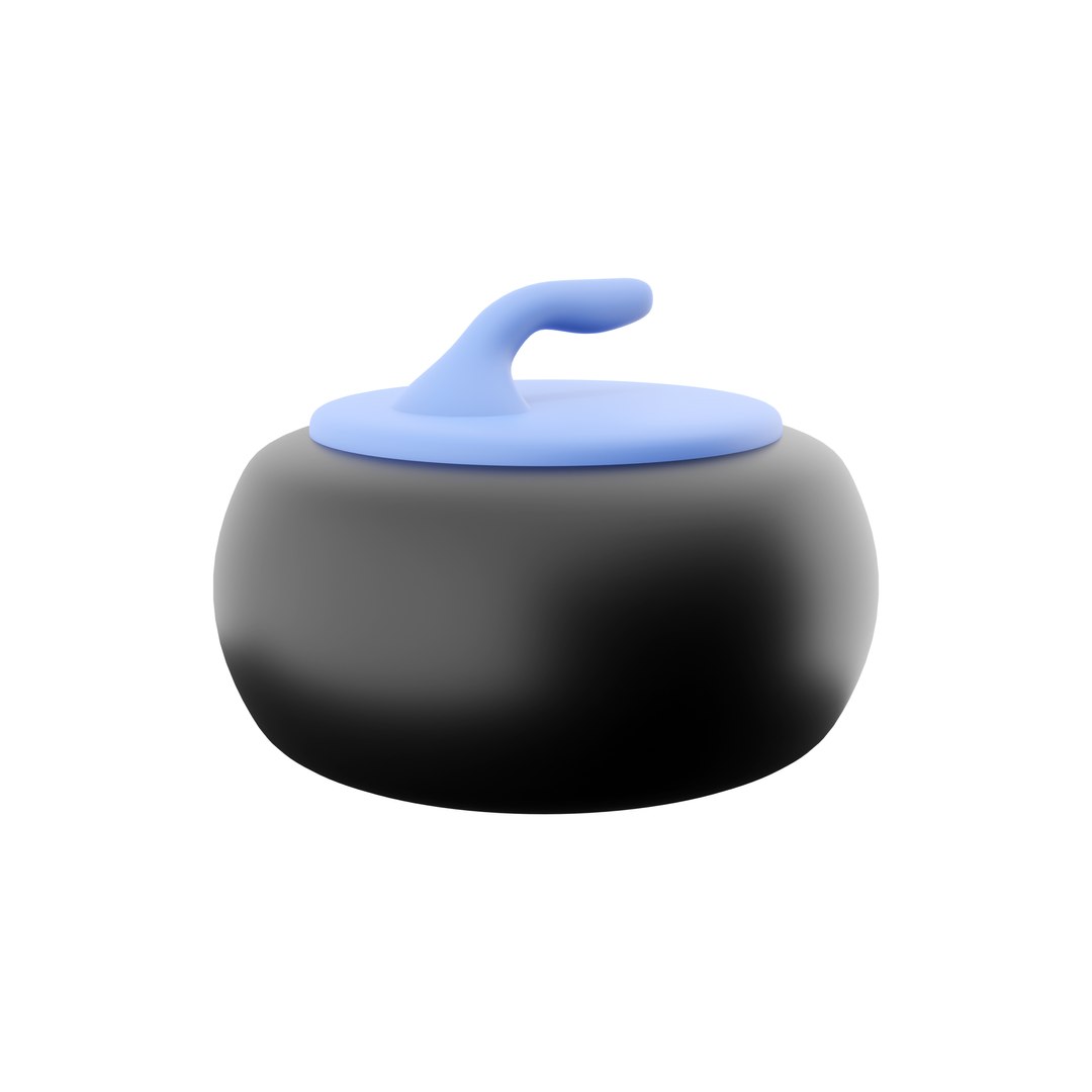 3d Curling Stone Icon 3D Model - TurboSquid 2045926