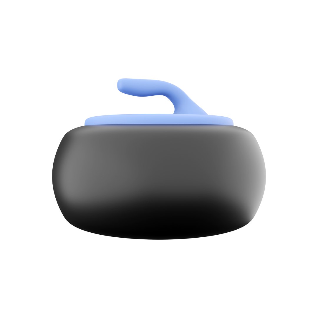3d Curling Stone Icon 3D Model - TurboSquid 2045926