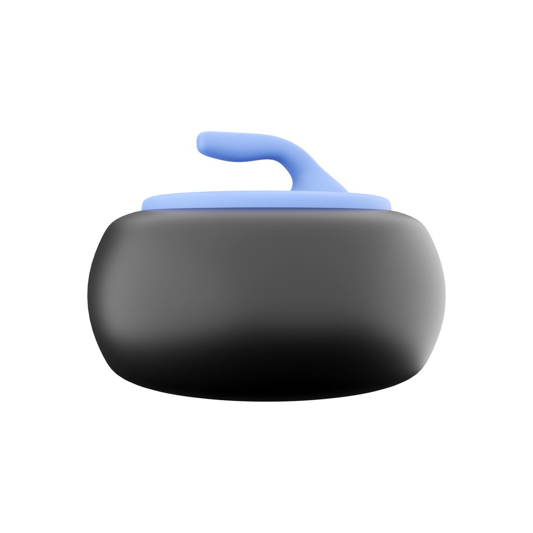 3d Curling Stone Icon 3D Model - TurboSquid 2045926
