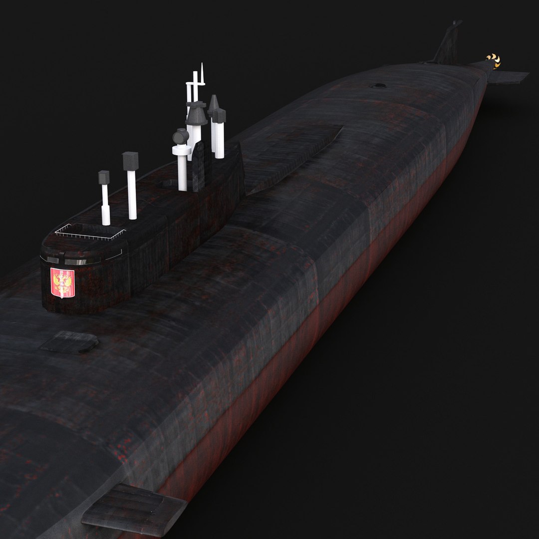 3ds Max Oscar-class Submarine