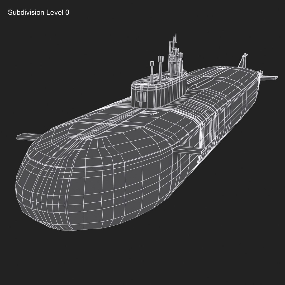 3ds Max Oscar-class Submarine