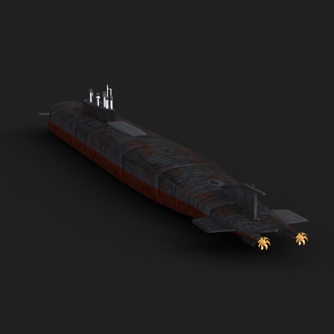 3ds Max Oscar-class Submarine