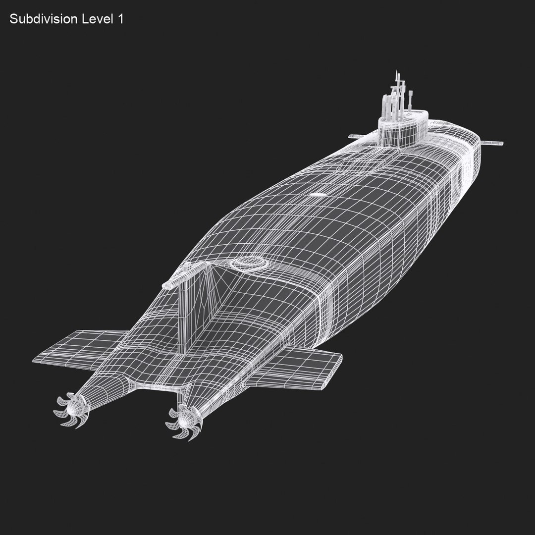 3ds Max Oscar-class Submarine
