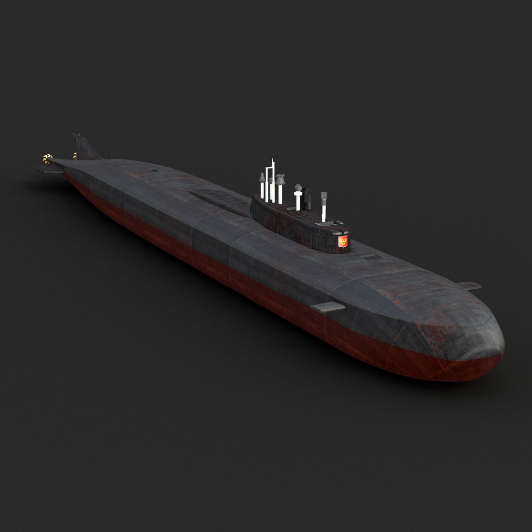 3ds Max Oscar-class Submarine