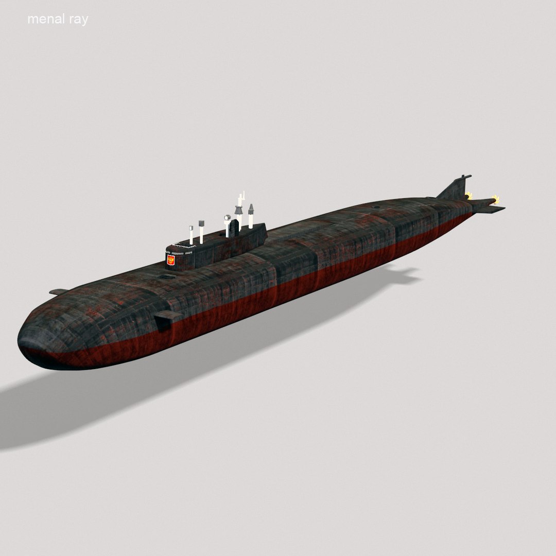 3ds Max Oscar-class Submarine
