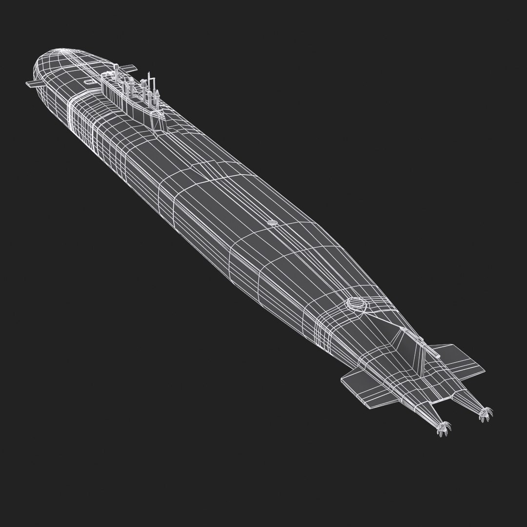 3ds Max Oscar-class Submarine