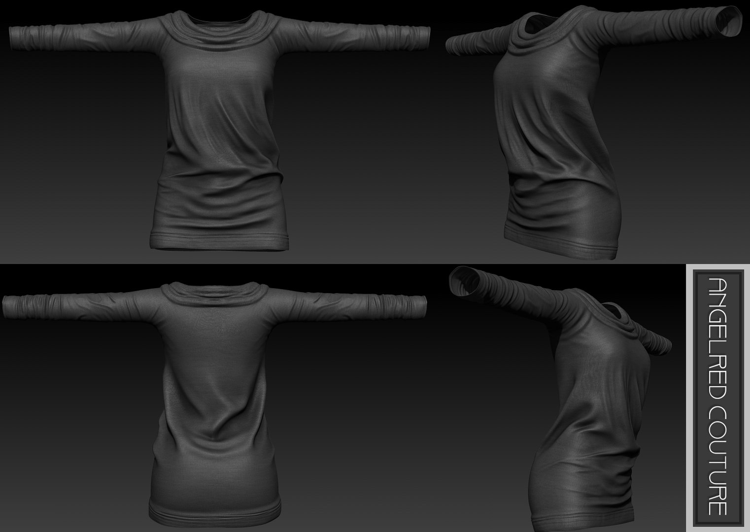 meshes polygonal quad 3d model