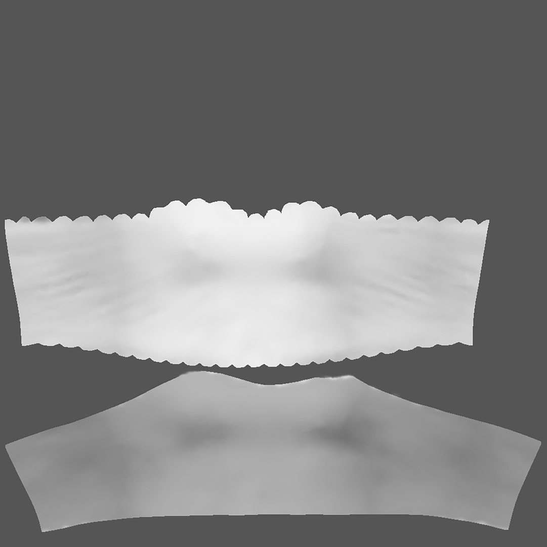 3D Lace Layered Tube Top model - TurboSquid 1840797