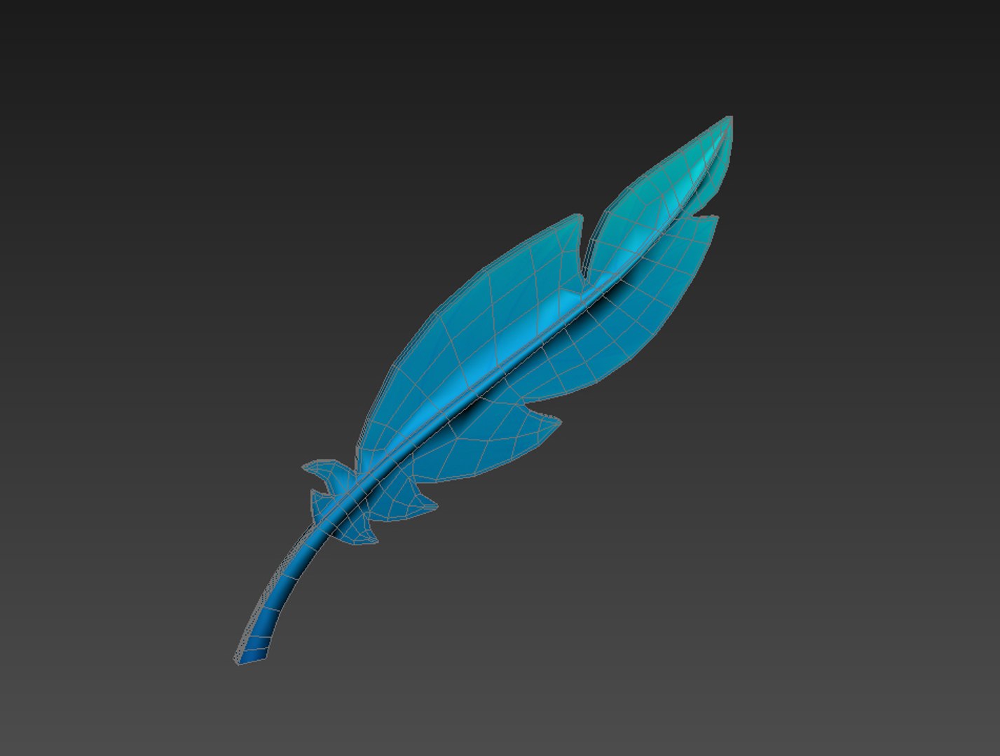 3D Model Feather Cartoon - TurboSquid 1457805