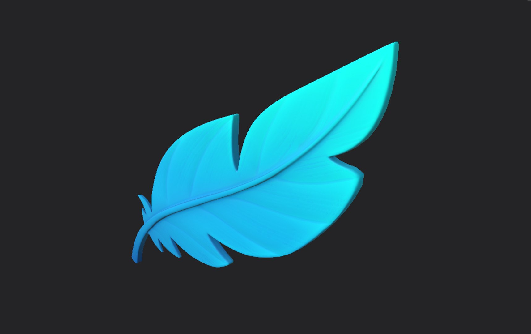 3D Model Feather Cartoon - TurboSquid 1457805
