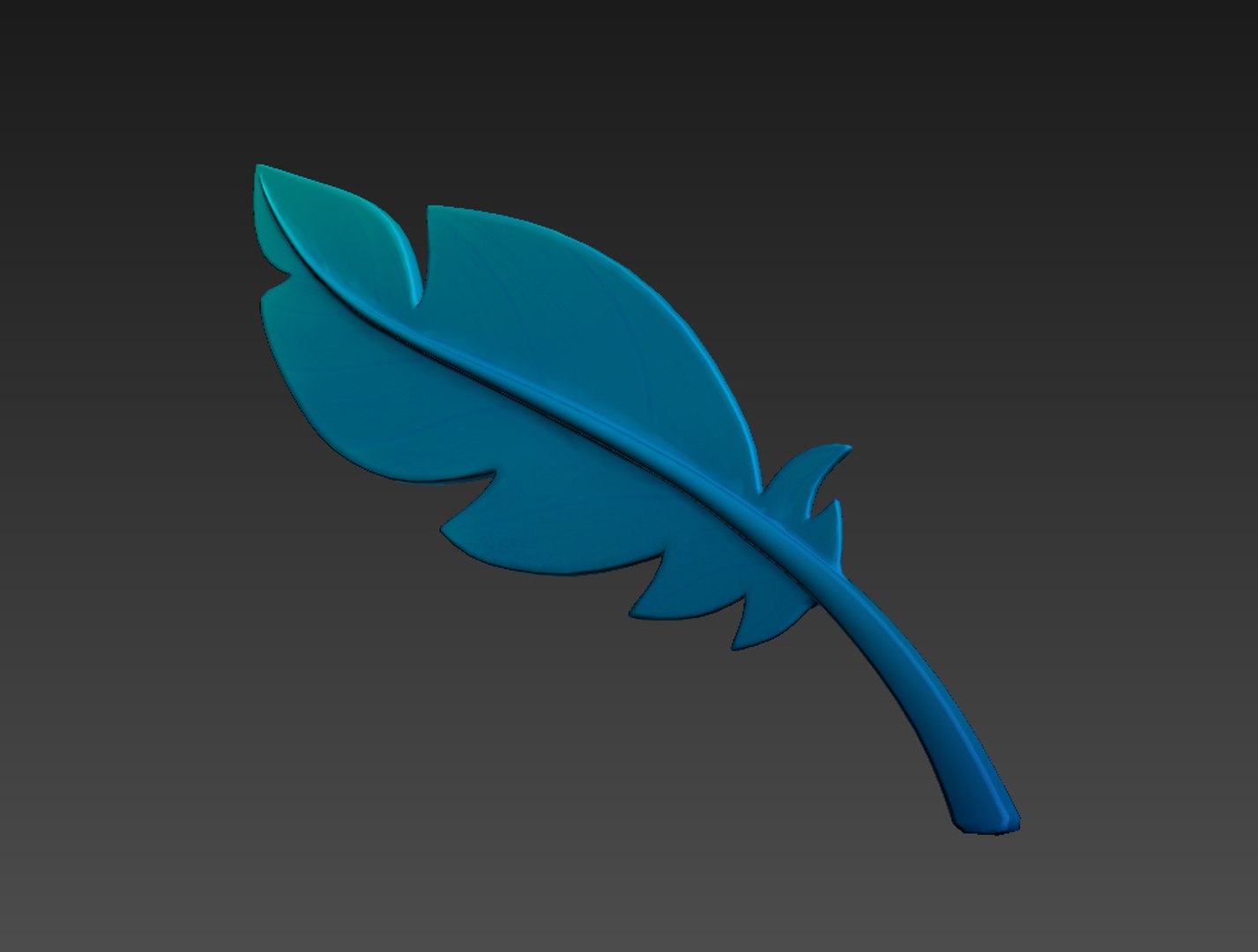 3D Model Feather Cartoon - TurboSquid 1457805