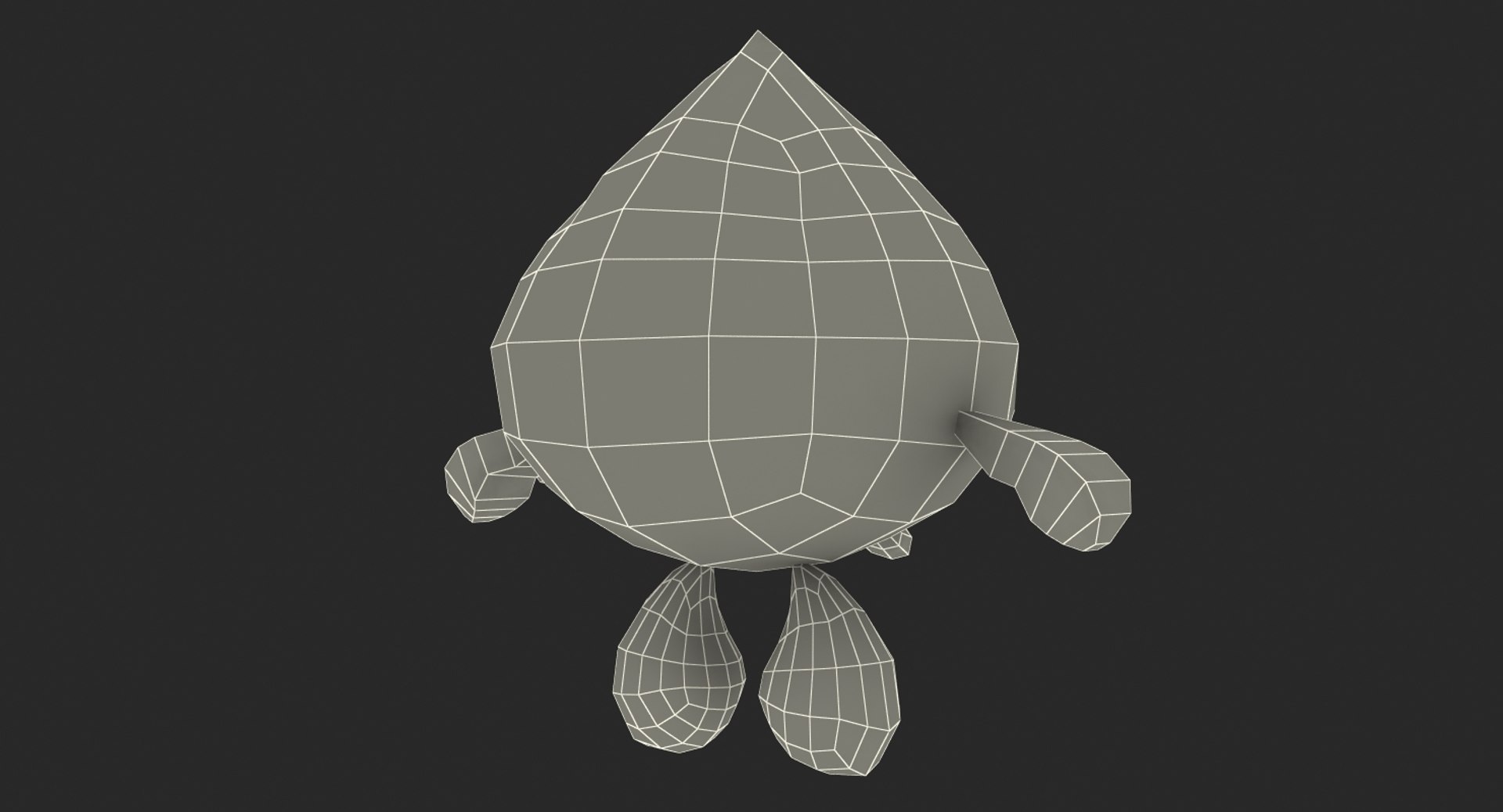 Cartoon Character Water Drop 3D Model - TurboSquid 1247263