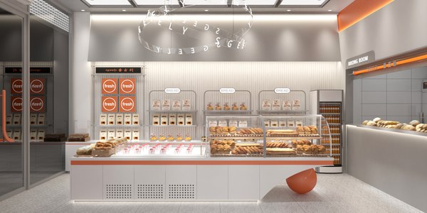 modelo 3d Modern Bakery - TurboSquid 2032693