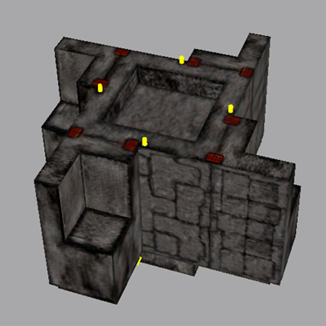 3d Cryptic Stone Plinth Model