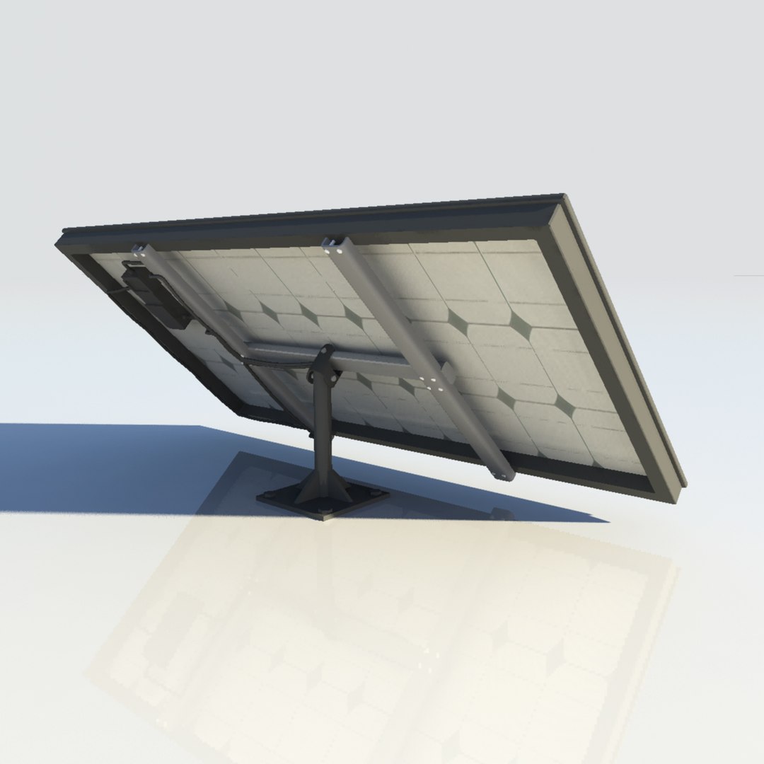 3d Model Realistic Solar Panel