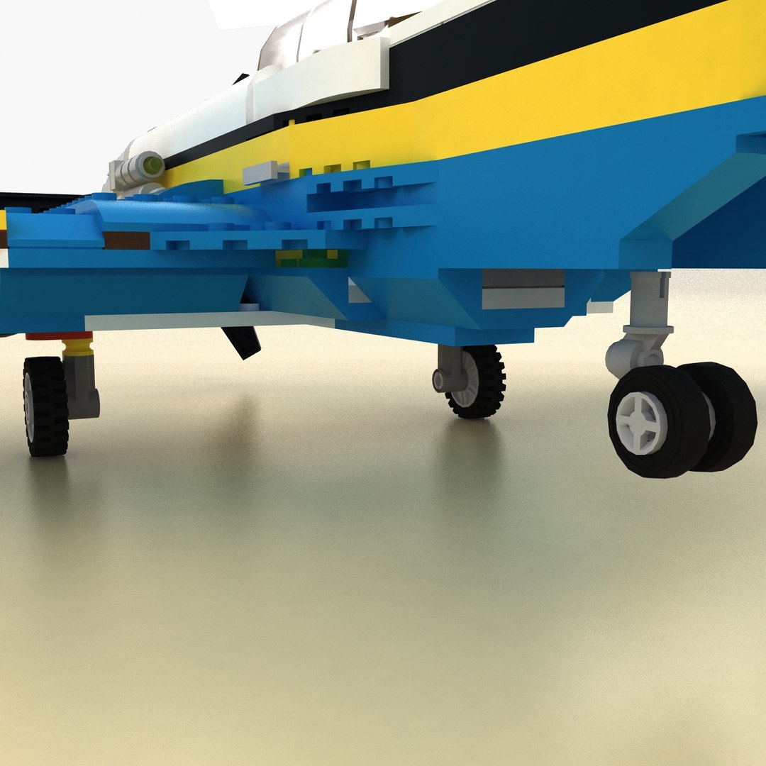 3d Model Lego 31011 Plane