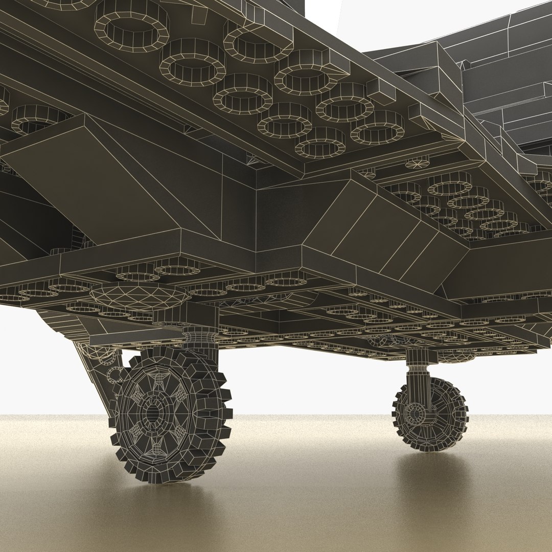 3d Model Lego 31011 Plane