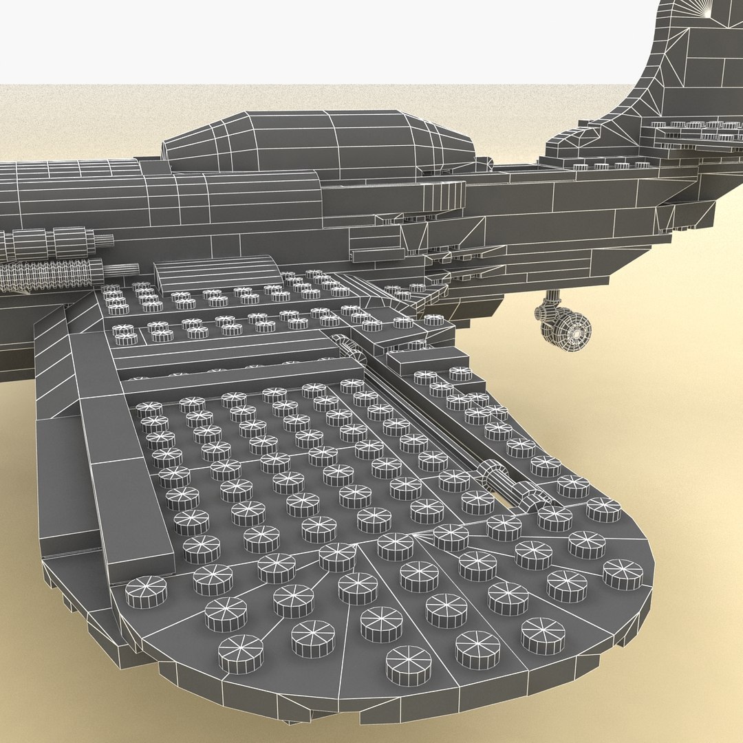 3d Model Lego 31011 Plane